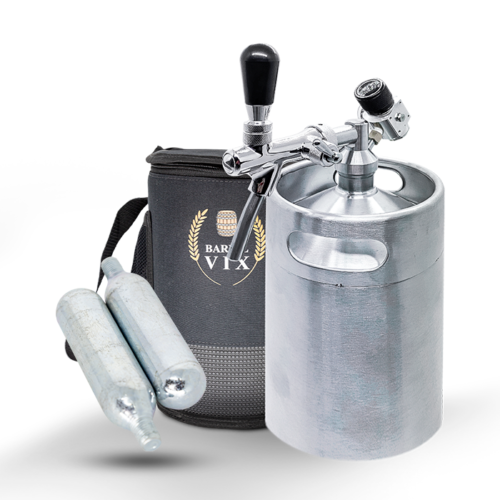 Combo Chopeira de 10L + Mochila Térmica + 20 Cápsulas de CO2 – Barril Vix