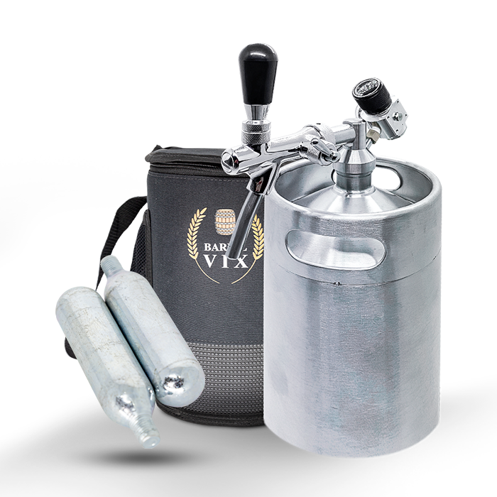 Combo Chopeira de 5L + Bolsa Térmica + 10 cápsulas de CO2 – Barril Vix