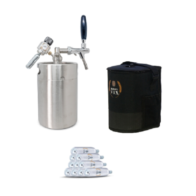 Combo Chopeira de 5L + Bolsa Térmica + 10 cápsulas de CO2 – Barril Vix